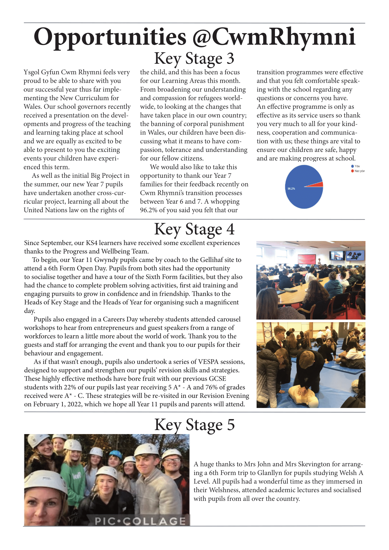 December 2022 Newsletter – Ysgol Gyfun Cwm Rhymni