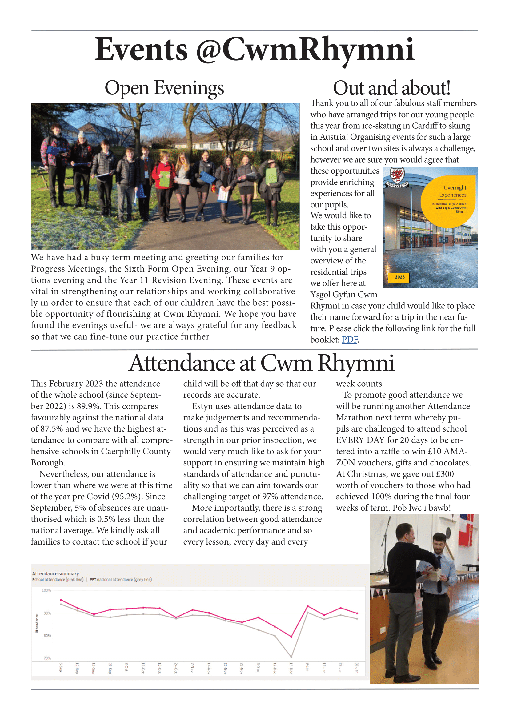 February 2023 Newsletter – Ysgol Gyfun Cwm Rhymni