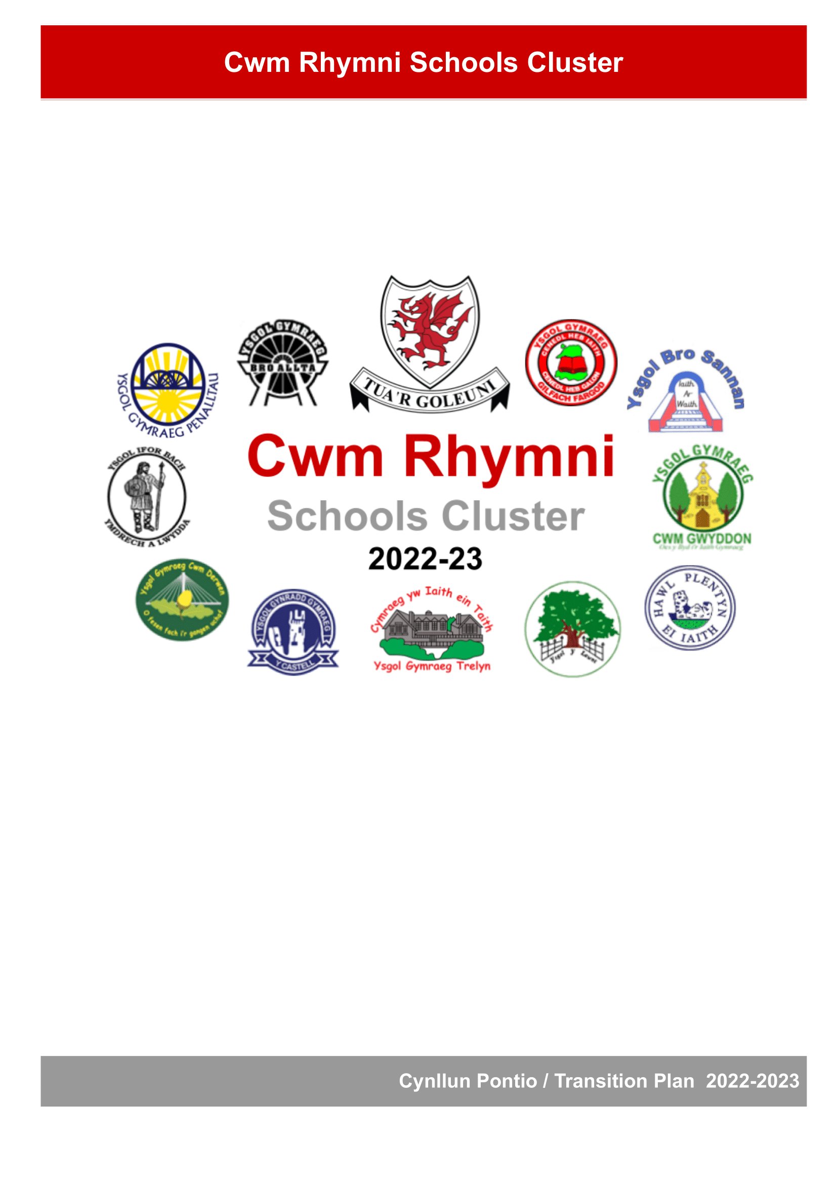 Transition Plan – Ysgol Gyfun Cwm Rhymni